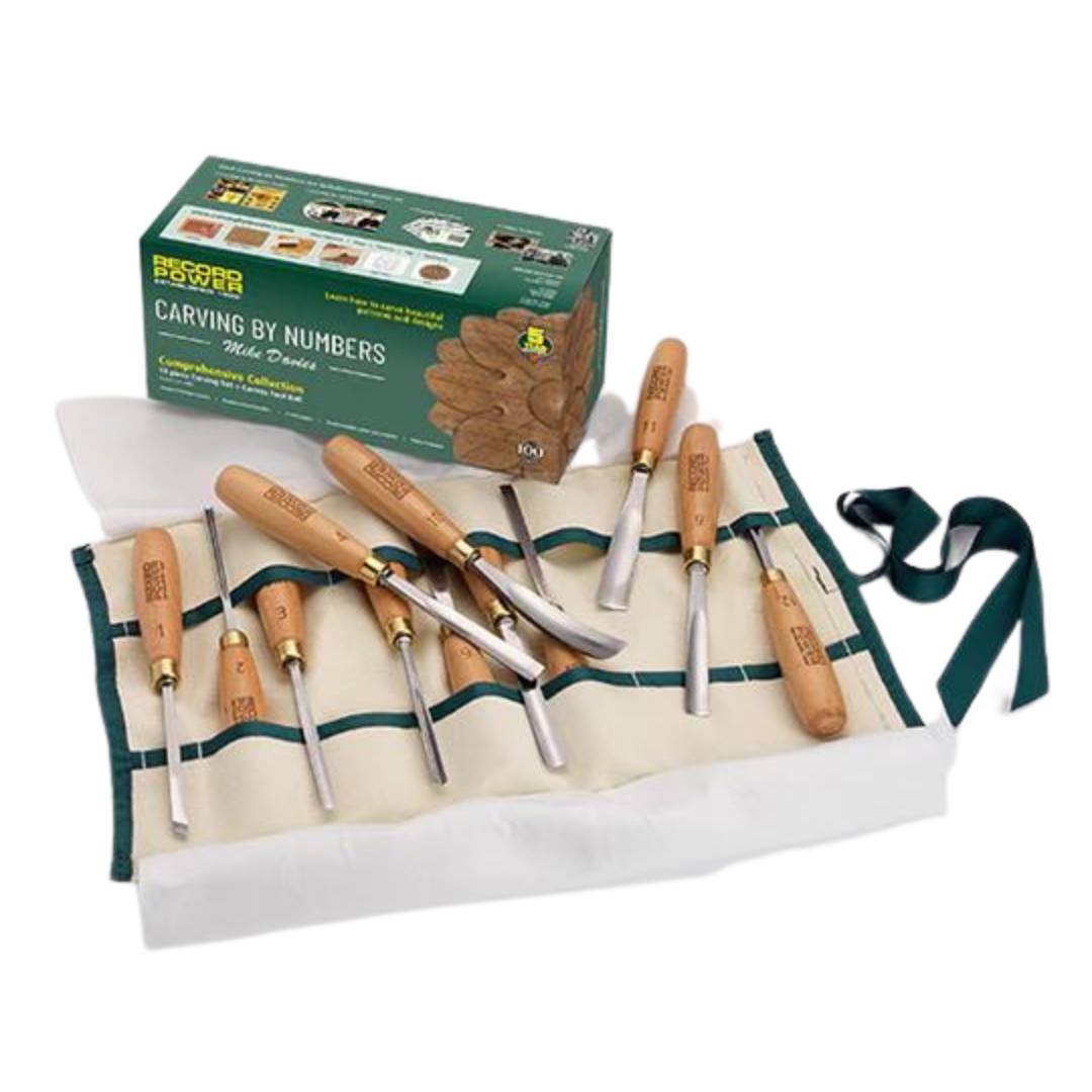 12pc Wood Carving Set - Record Power Comprehensive Collection ...