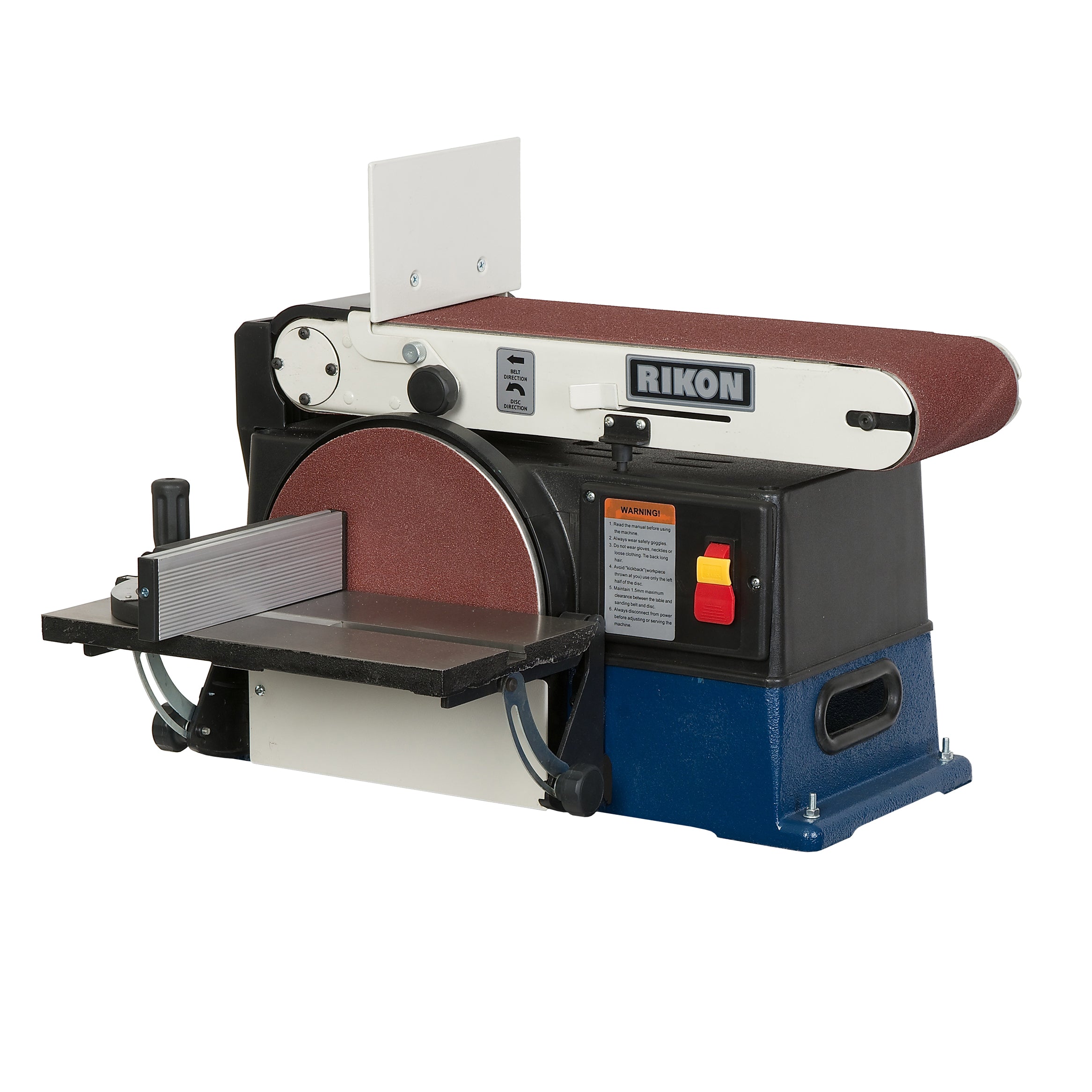 RIKON 50-120 - 6" x 48" Belt / 10" Disc Sander - Stockroom Supply Tools