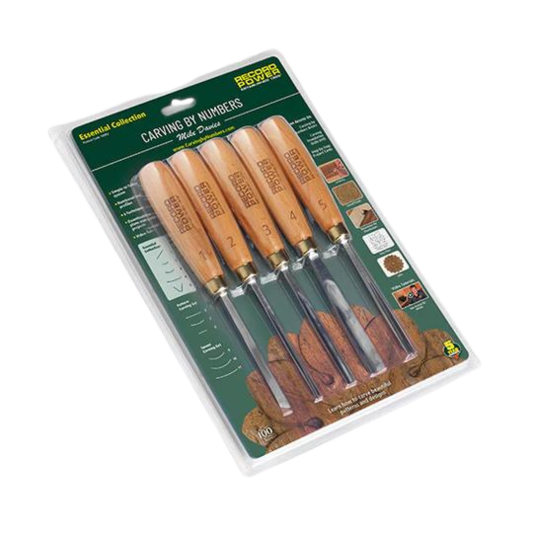 Record Power 5pc Carving Essential Collection - Wood Carving Tools ...